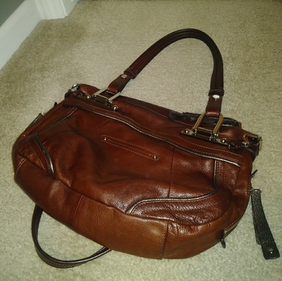 b. makowsky | Bags | B Makowsky Canterbury Brandyzebra Print Satchel ...